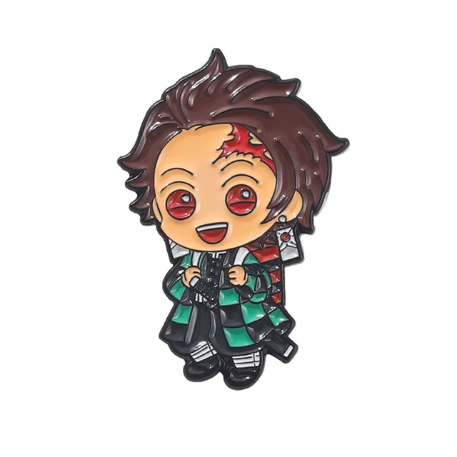 Creative Demon Slayer Enamel Pin Anime Tanjirou Nezuko Zenitsu Inosuke ...