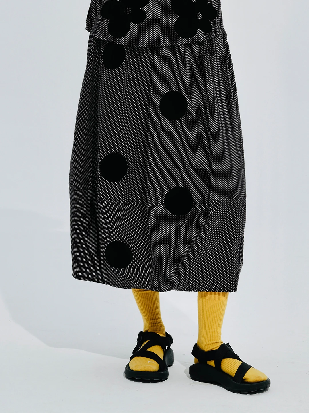 imakokoni-2024-summer-new-pure-cotton-flocking-polka-dot-lantern-skirt ...