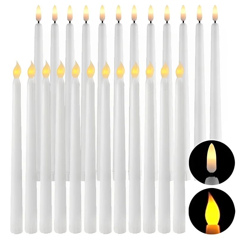 LED-Flameless-Taper-Candles-Battery-Operated-Fake-Flickering ...