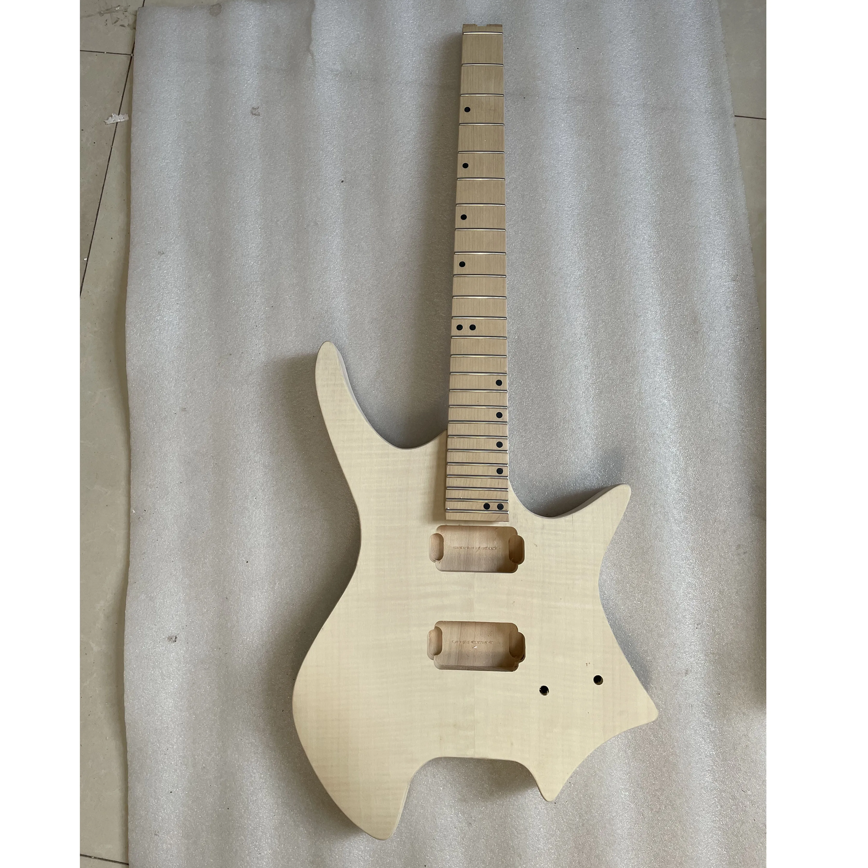 Blank-Headless-Electric-Guitar-Unfinished-Professional-DIY-Guitar-Kit ...