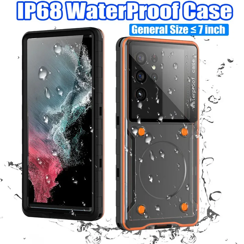 5 Meter Waterproof Case For Samsung iPhone Xiaomi Redmi Poco OPPO VOVO ...