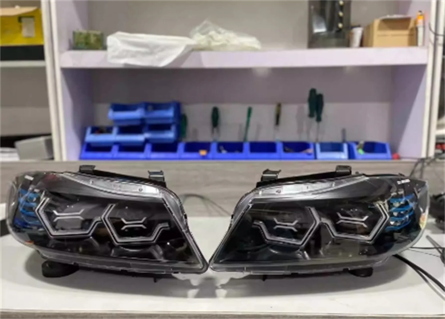 Car-LED-Headlight-Headlamp-for-BMW-E90-modified-OSS-DRL-Daytime-Running ...