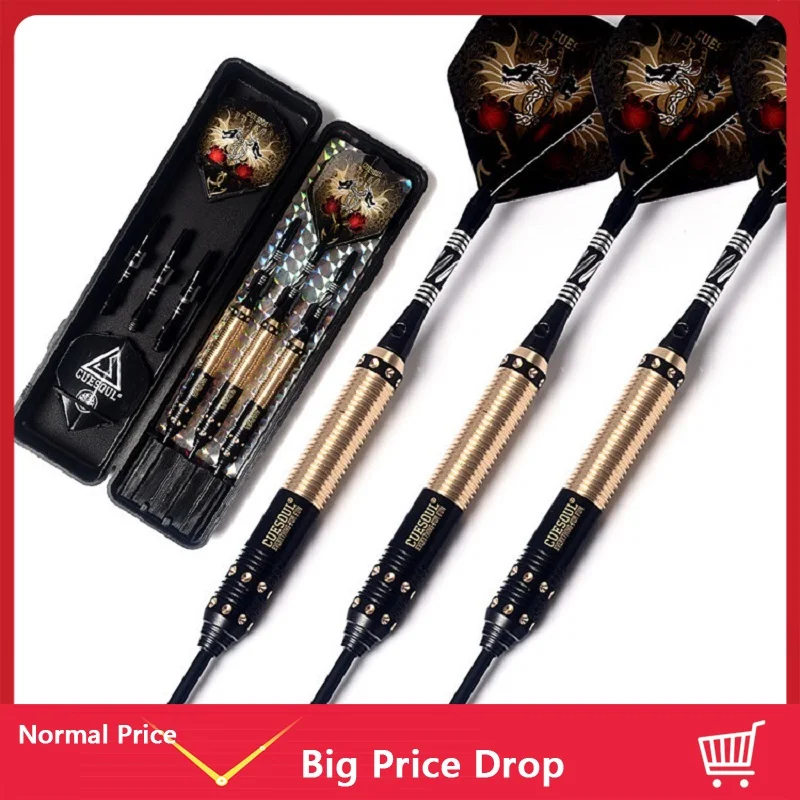 New CUESOUL Professional Steel Tip Darts 23/25/27g 162mm Darts Brass ...