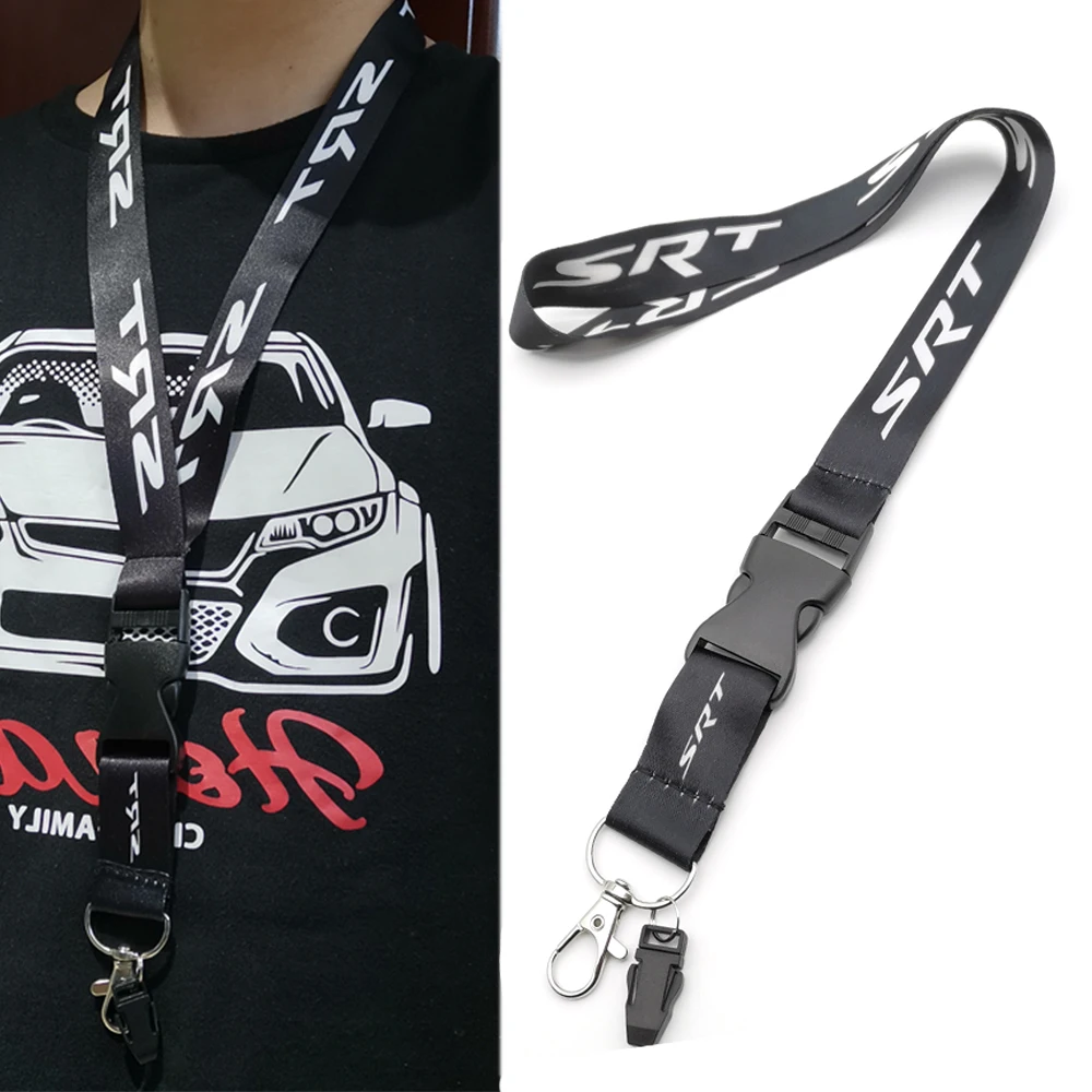 Neck Straps Black Lanyard Key Cell Phone Work ID Card Hanging Rope JDM ...
