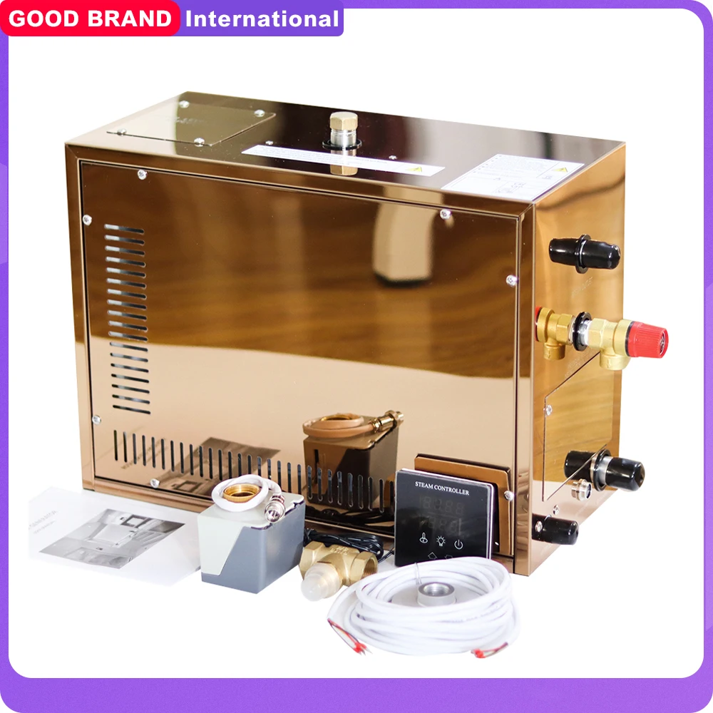 9kw-Automatic-stainless-steel-Steam-Generator-Automatic-descaling-Sauna ...