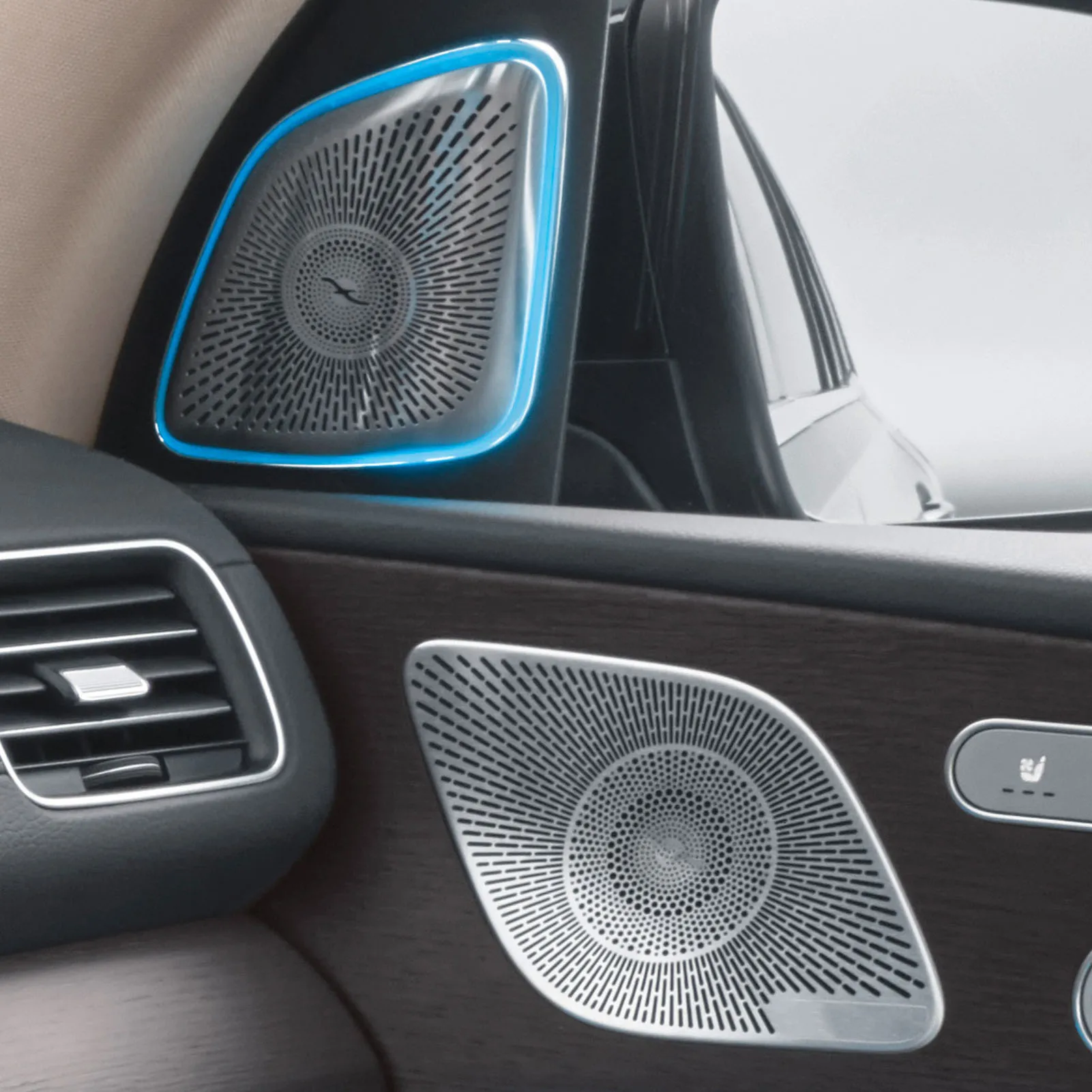 64 Color Tweeter Cover With LED Ambient Lighting Replacement for ...