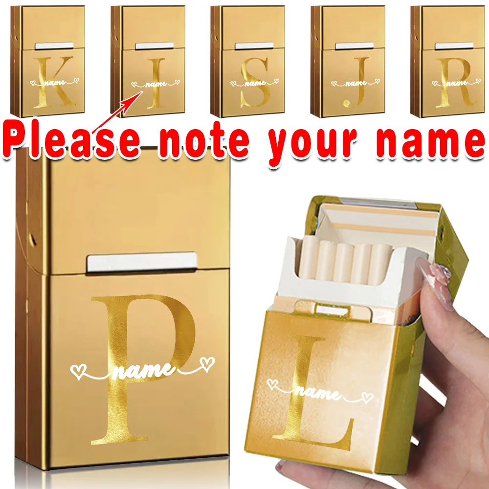 Customized-Name-Metal-Cigarette-Case-Portable-Travel-Smoking-Box-Pocket ...