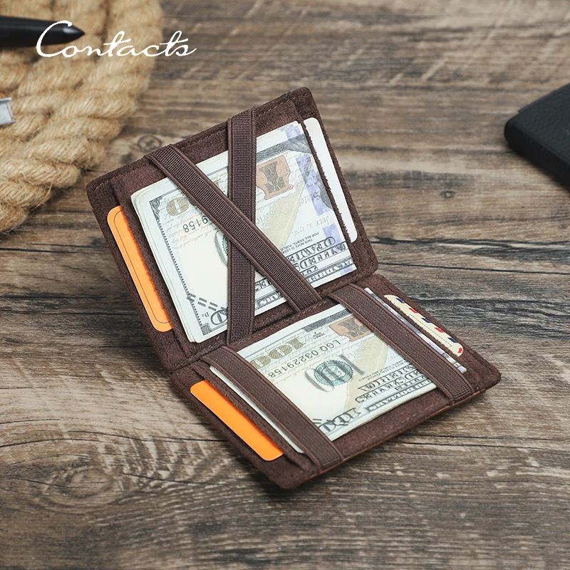 Slim Wallet Men Genuine Leather | Magic Wallet Genuine Leather ...
