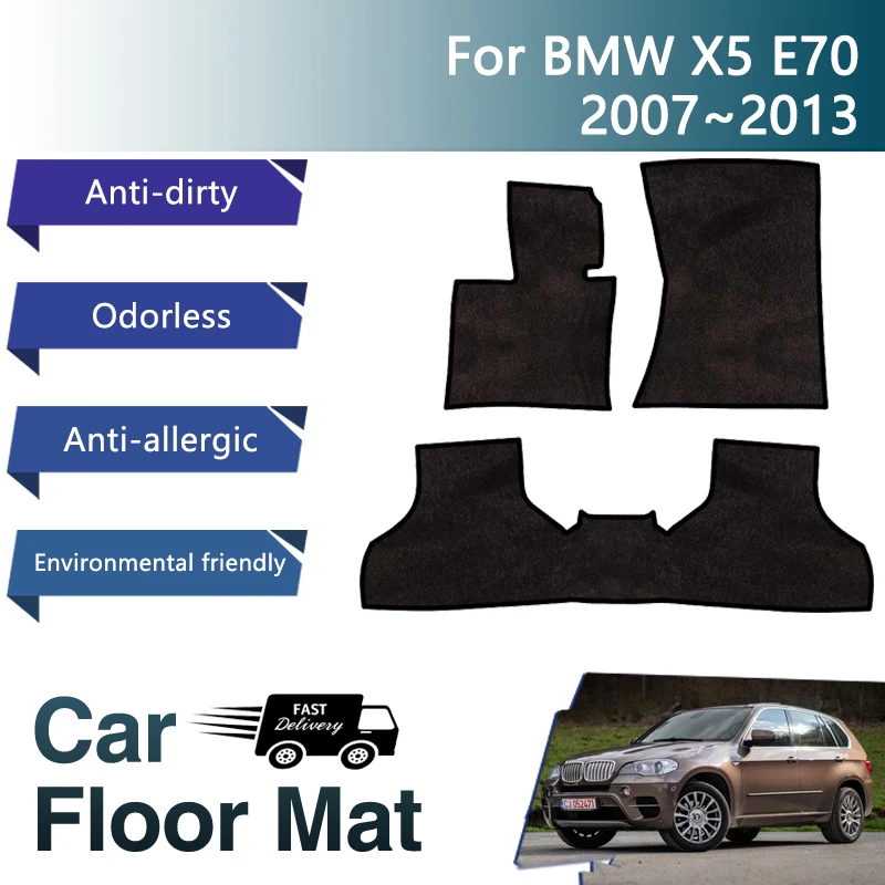 Car Mats Floor For BMW X5 E70 2007 2008 2009 2010 2011 2012 2013 5seat ...