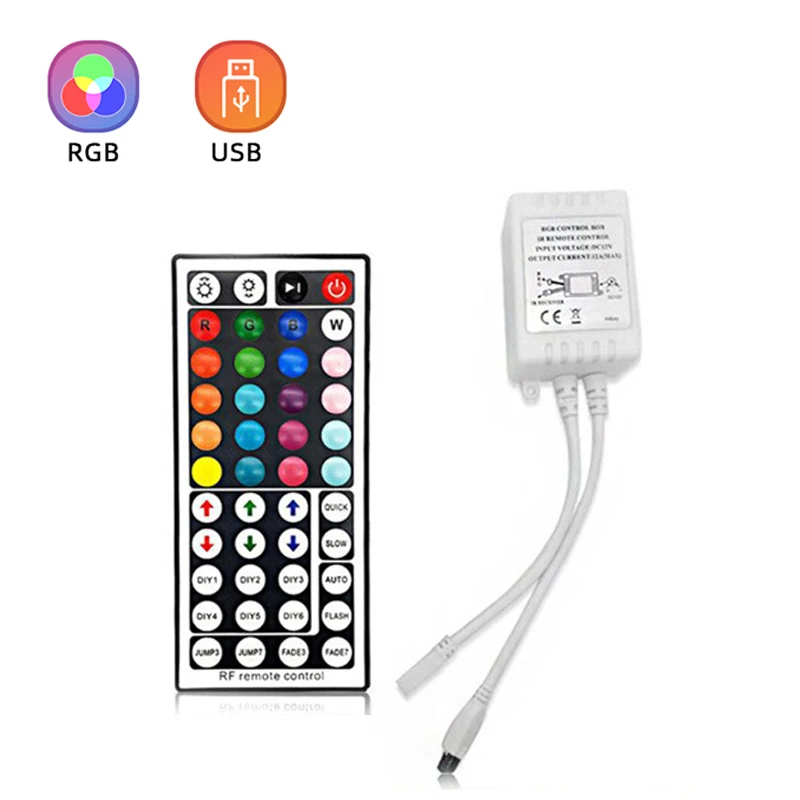 RGB-Controler-12V-4-Pin-Dimmable-DC-RGB-Led-Controller-Remote-12V-RGB ...