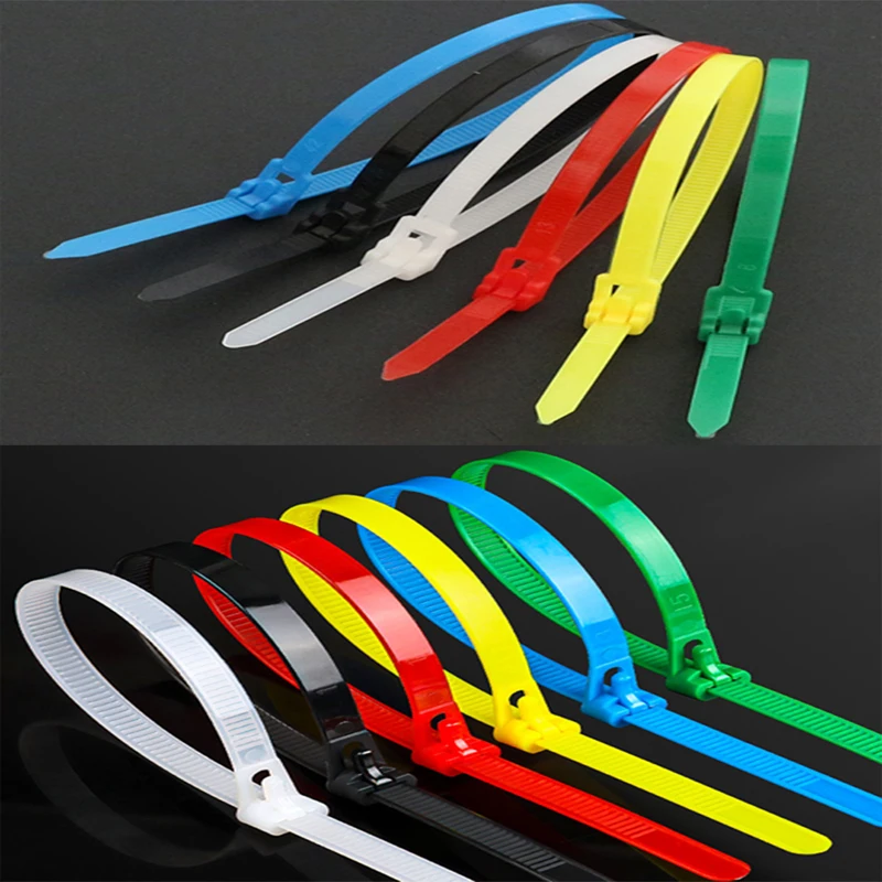 5X150-200-300-8X350-400-500-600mm-Nylon-Releasable-Cable-Ties-100pcs ...