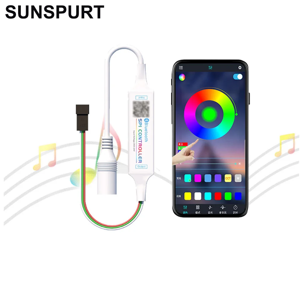 Tuya controlador de píxeles LED RGB WS2812B WS2811, con Bluetooth ...