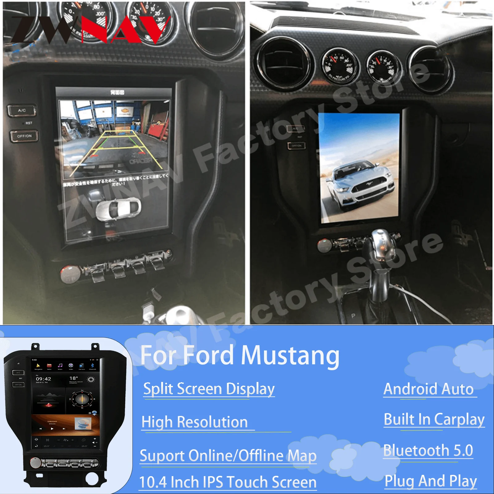 Tesla Automotive Central Multimedia 1 Din Android Screen For Ford ...