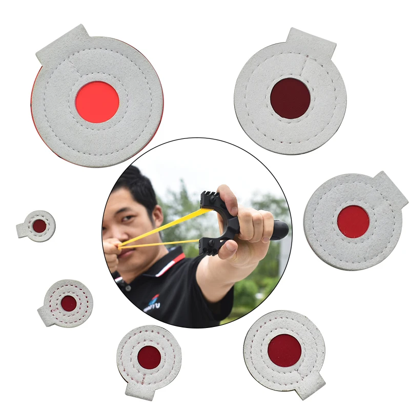 6pcs Slingsshot Bullseye 2-8cm Microfiber Material Training Shooting ...