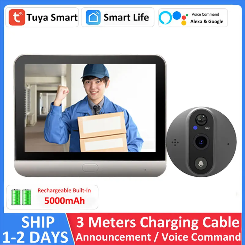 Tuya-Peephole-Video-Doorbell-4-3-WiFi-1080P-Eye-Smart-Door-Camera ...