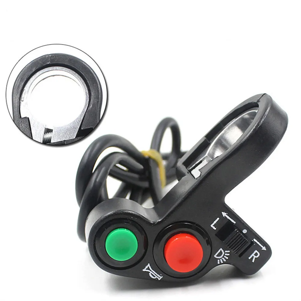 Universal Motorcycle Switch Handlebar Electric Bike Scooter Horn Turn ...