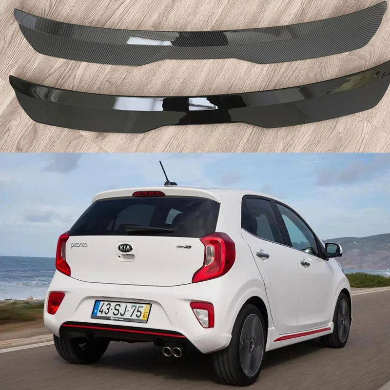 For-KIA-Morning-Picanto-Window-Spoiler-Gloss-Black-Accessories-ABS ...