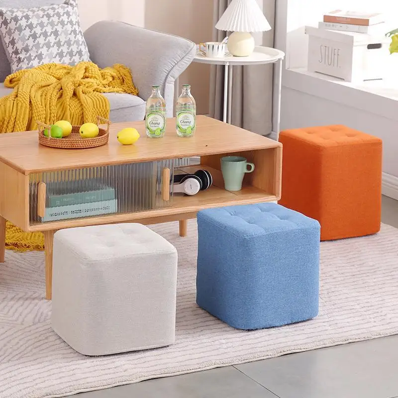Small-stools-household-low-stools-living-room-sofa-stools-square-stools ...