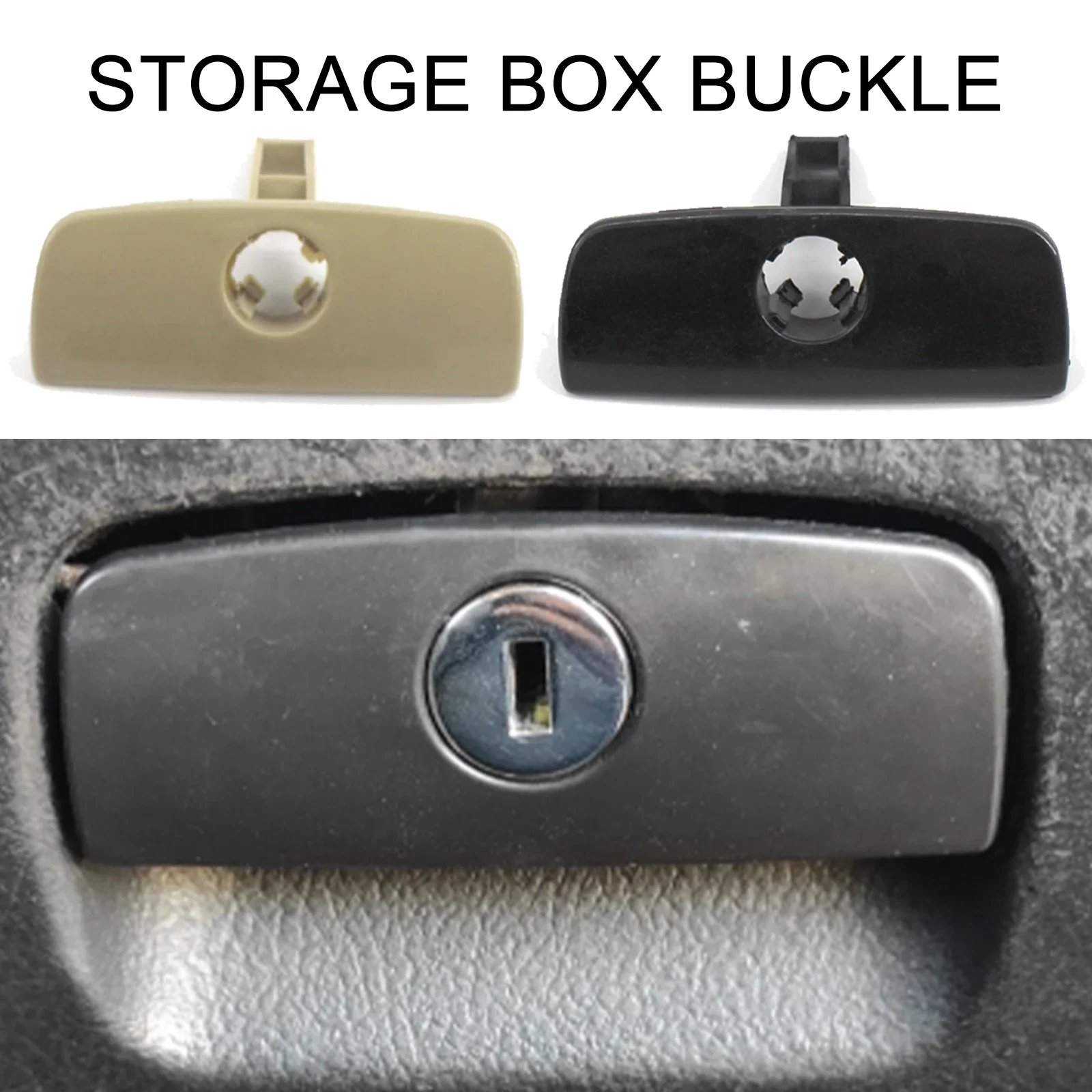 Car Plastic Glove Box Lid Open Lock Handle Puller With Hole For VW ...