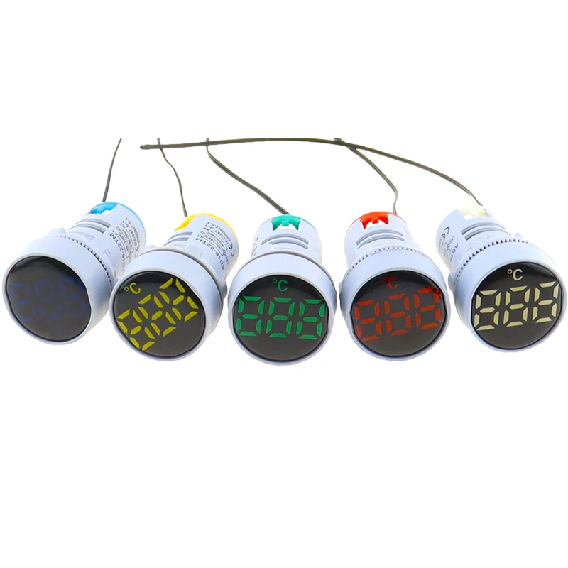 22mm-LED-Digital-Display-Tempetature-Indicator-Signal-Thermometer ...