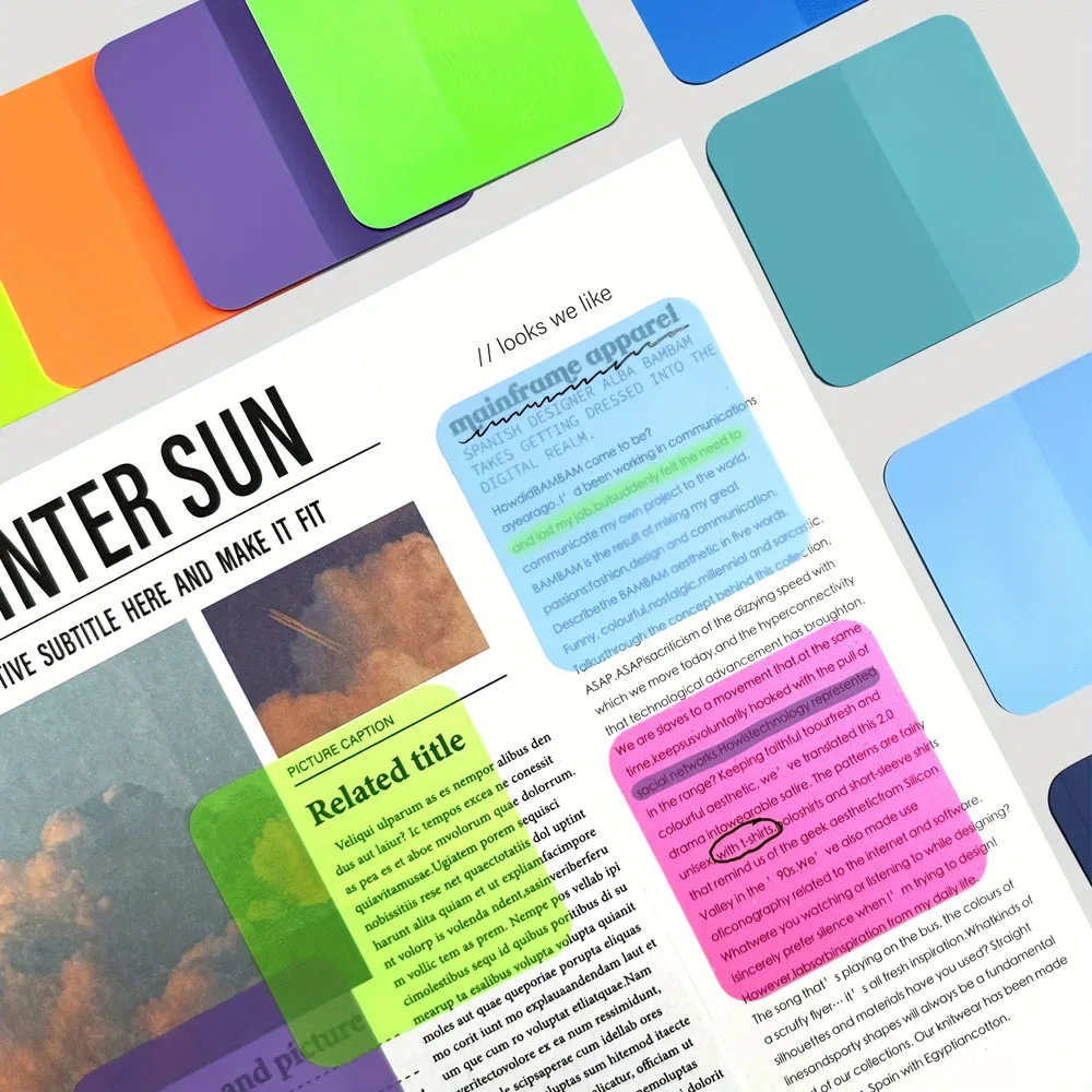 Transparente-Sticky-Note-Memo-Pad-Scrapes-Adesivos-Imperme-vel-Clear ...