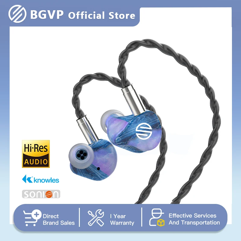 BGVP-DM9-4EST-1DD-4BA-New-Flagship-In-Ear-Wired-Earphones-HIFI-Monitor ...