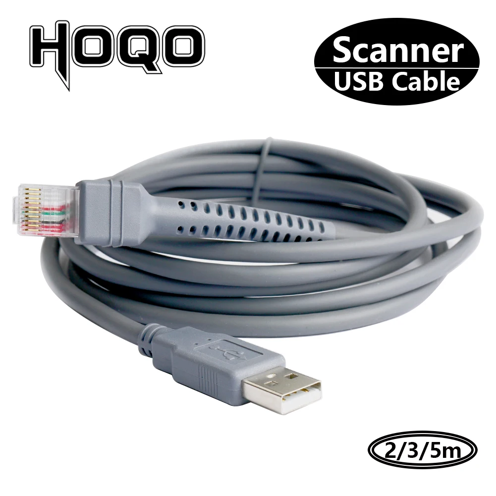 2M Symbol Barcode Scanner USB Cable LS1203 LS2208 LS4208 LS3008 CBA U01 ...