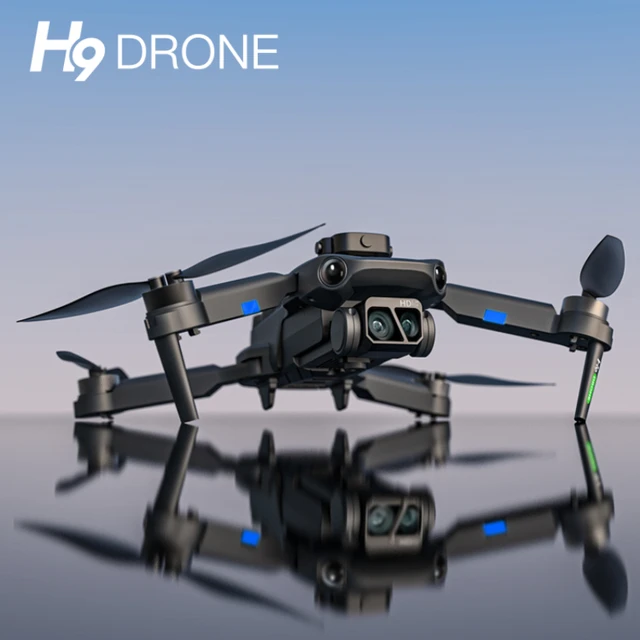 2023 New Genai H9 Obstacle Avoidance 360°Drone Dual HD Camera ...