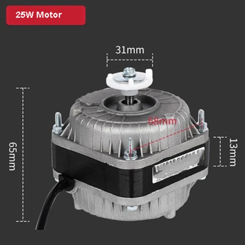 Shaded-Pole-Square-Fan-Motor-Condenser-Fan-blades-220v25w-35w-40w-60w ...