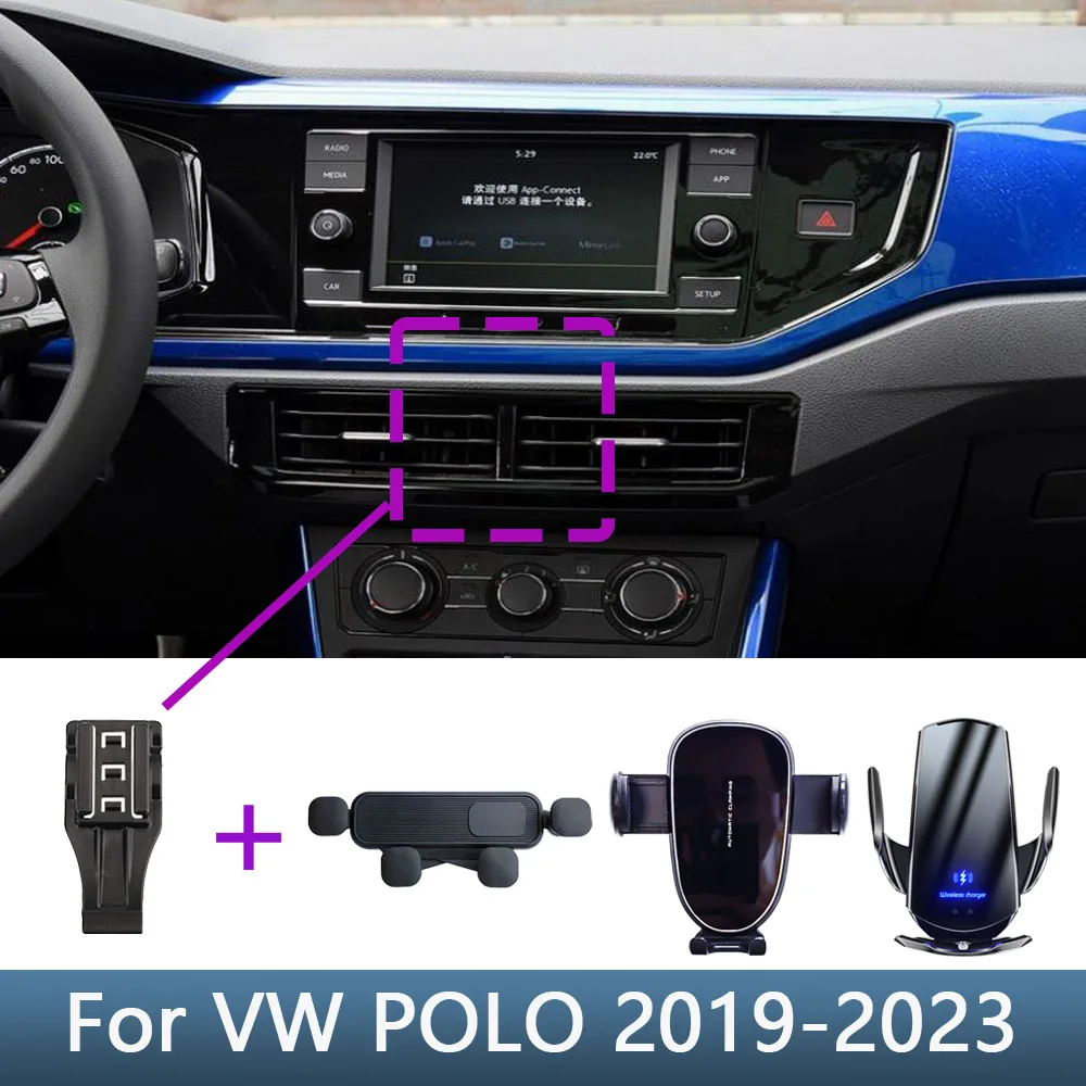 For-Volkswagen-VW-Polo-2019-2020-2021-2023-Car-Phone-Holder-Special ...