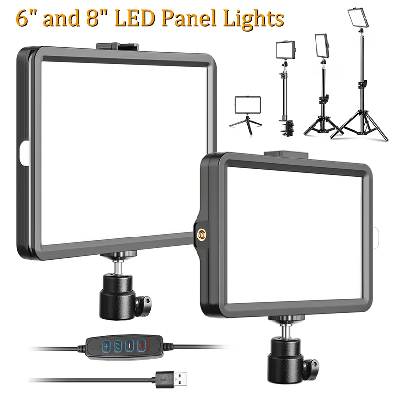 LED-Video-Light-Photography-Selfie-Dimmable-Panel-Lighting-Photo-Studio ...
