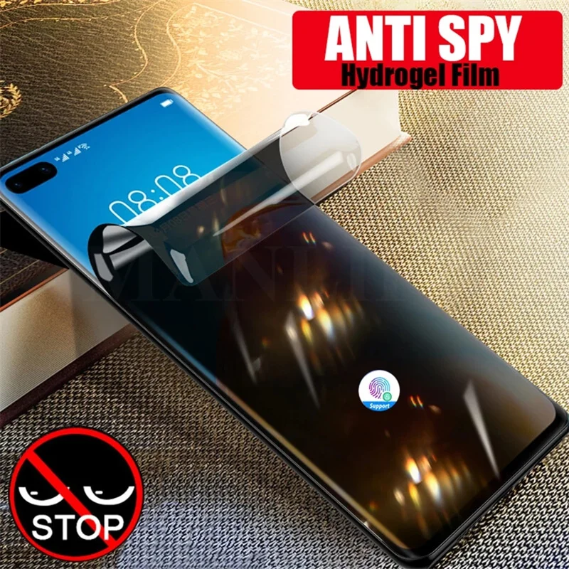 10000D Anti Spy Hydrogel ฟิล์มสำหรับ Huawei P30 P40 P50สำหรับ Huawei P50 P40 P30 Pro P50ความเป็น ...