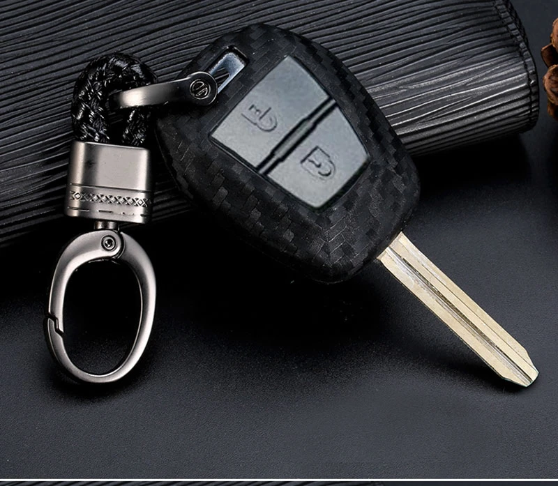 Carbon Fiber Tpu Car Accessories Keychain For Isuzu Dmax Accessories ...
