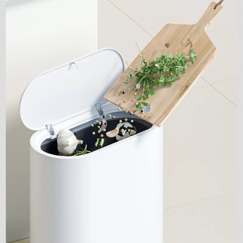 Open-Lid-Trash-Can-With-Wheels-Pressing-Design-Can-Sort-Dry-And-Wet ...