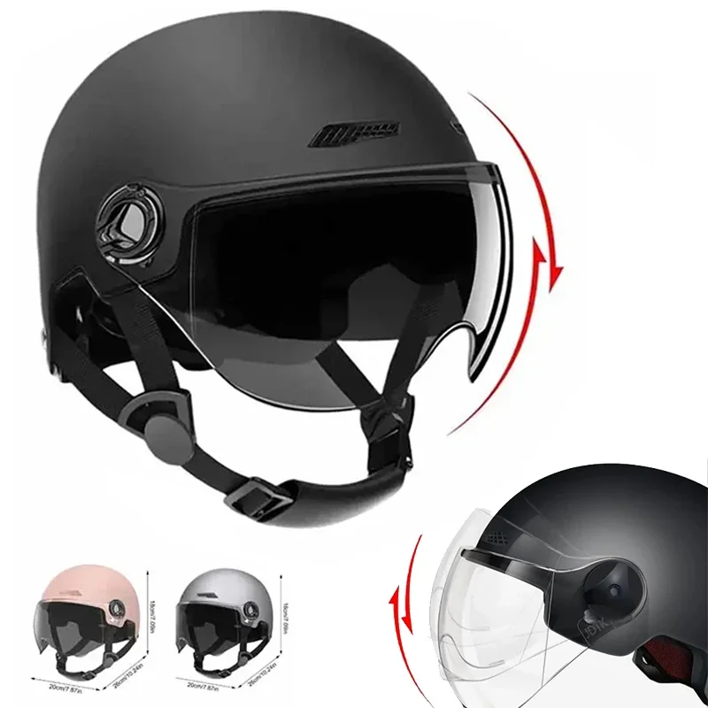 Motorcycle-Helmet-for-Men-Women-Classic-Retro-Scooter-Half-Helmet ...