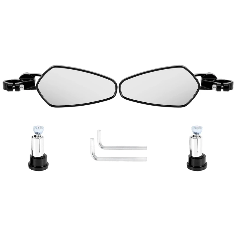 Motorcycle-Bar-End-Mirrors-7-8-Inch-22Mm-Handlebar-Rear-View-Side ...