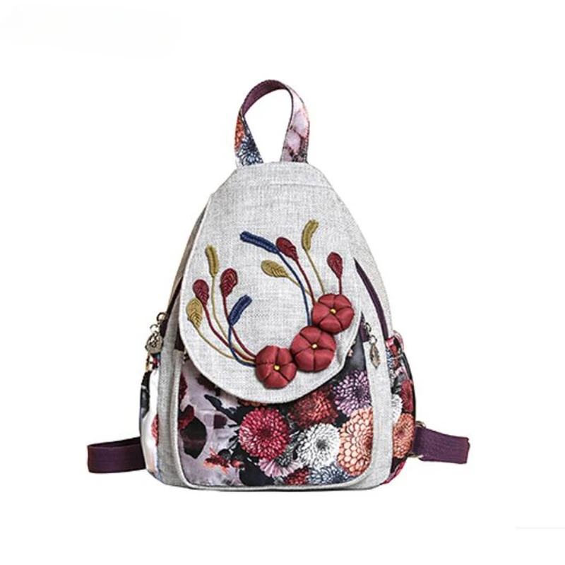 Ethnic-Retro-Cotton-Linen-Women-Backpack-Female-Applique-All-Purpose ...