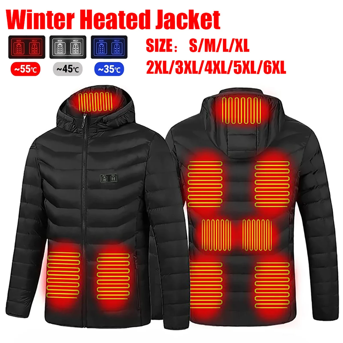 11-Areas-Heated-Jacket-USB-Men-s-Women-s-Winter-Outdoor-Electric ...
