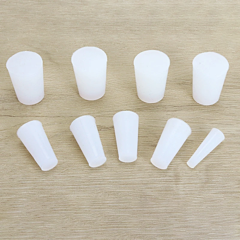 5-10-20Pcs-Clear-Sealing-Conical-Rubber-Plug-Tapered-Silicone-Plugs ...