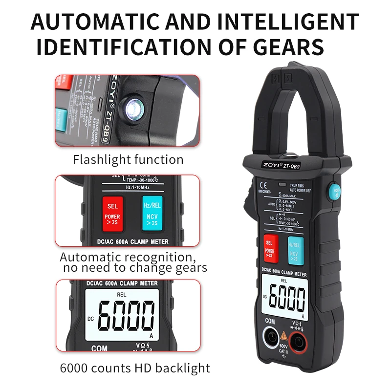 ZOYI ZT-QB9 Digital Clamp Meter