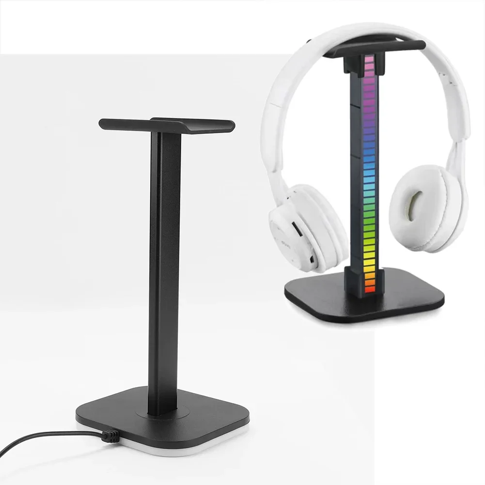RGB-Gaming-Headphone-Stand-Computer-Over-Ear-Headset-Desk-Display ...