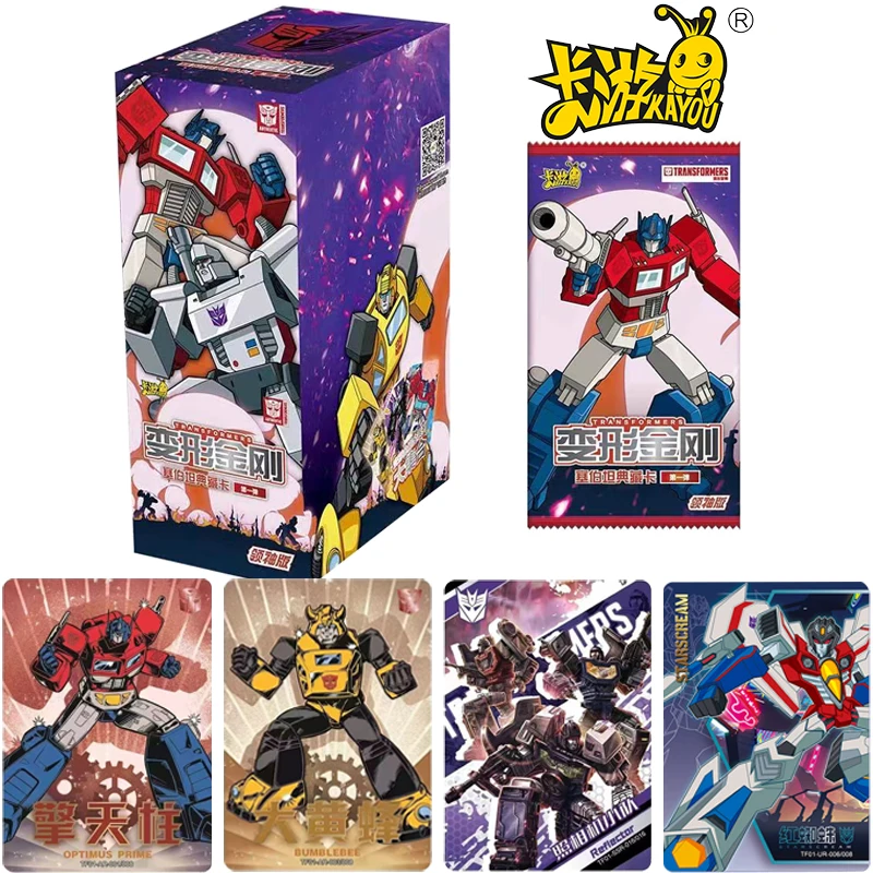 KAYOU Genuine Transformers Cards Cybertron Collection Cards Leader ...