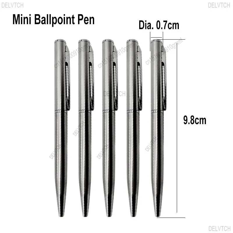 3Pcs-5Pcs-Mini-Metal-Clip-Ballpoint-Pen-0-7mm-Office-Signature-Rotating ...