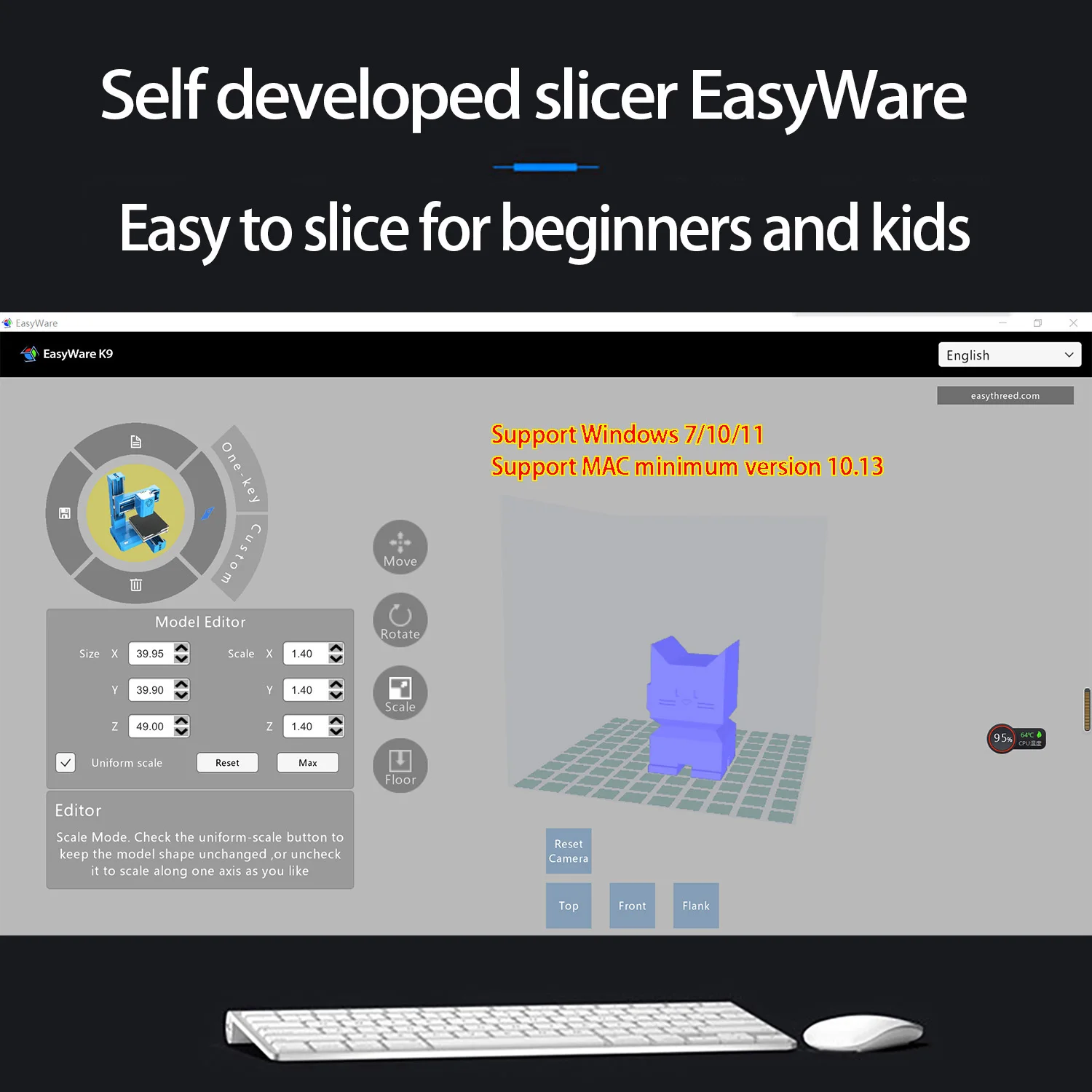 software , Manual, Teach video inside TF card.