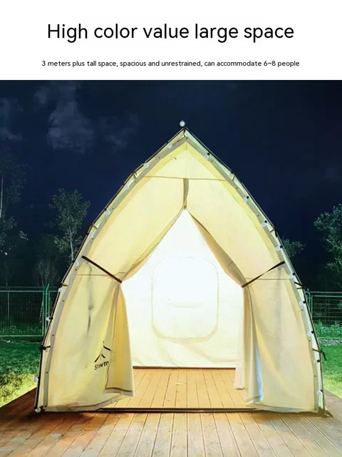 Outdoor Coat-Shaped Wild Luxury Camp Hotel Tent Thickened Rooftop ...