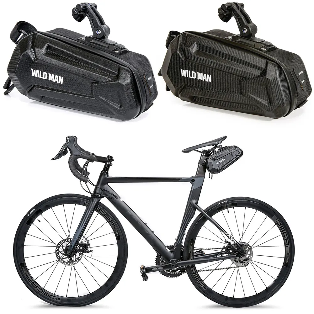 1-2L-Hard-Shell-Bike-Bag-PU-EVA-Cycling-Tail-Bag-Quick-Release-Bike ...