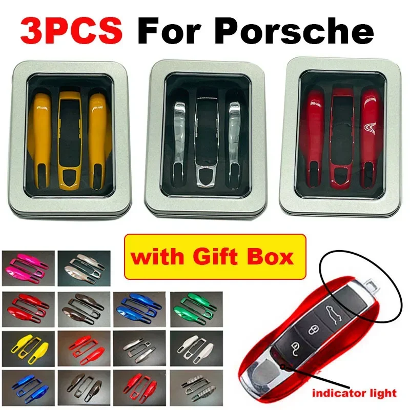 3Pcs Car Smart Remote Key Case Fob Cover Shell for Porsche Panamera ...
