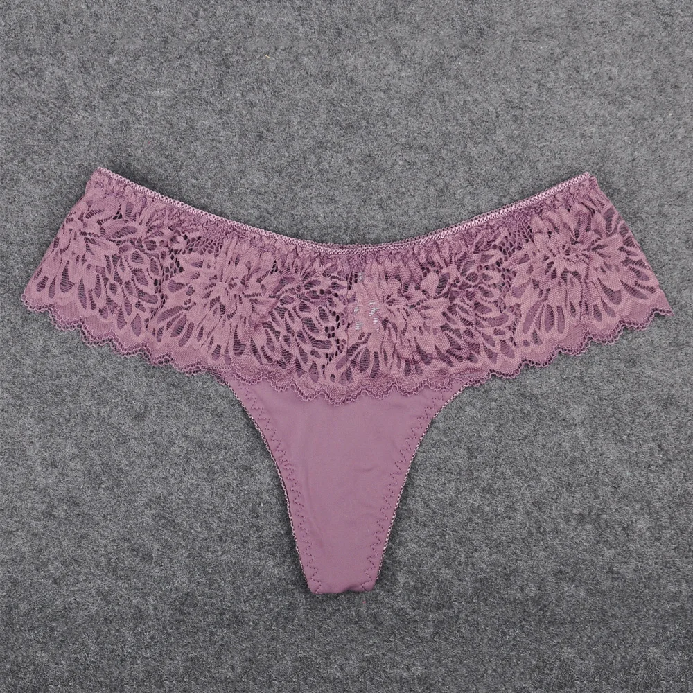 2 pcs women lace thong seamless panties sexy tanga mini string ...
