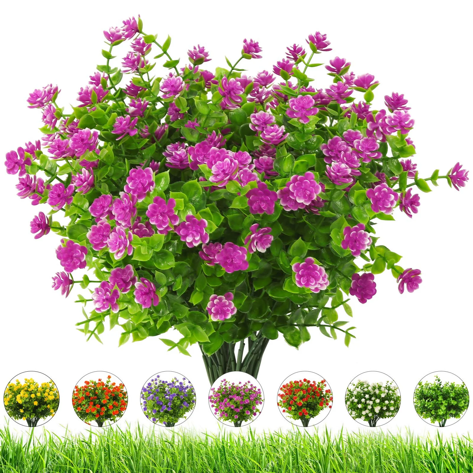 A-Bundle-Artificial-Fake-Flowers-Outdoor-Boxwood-Faux-Plastic-Shrubs ...