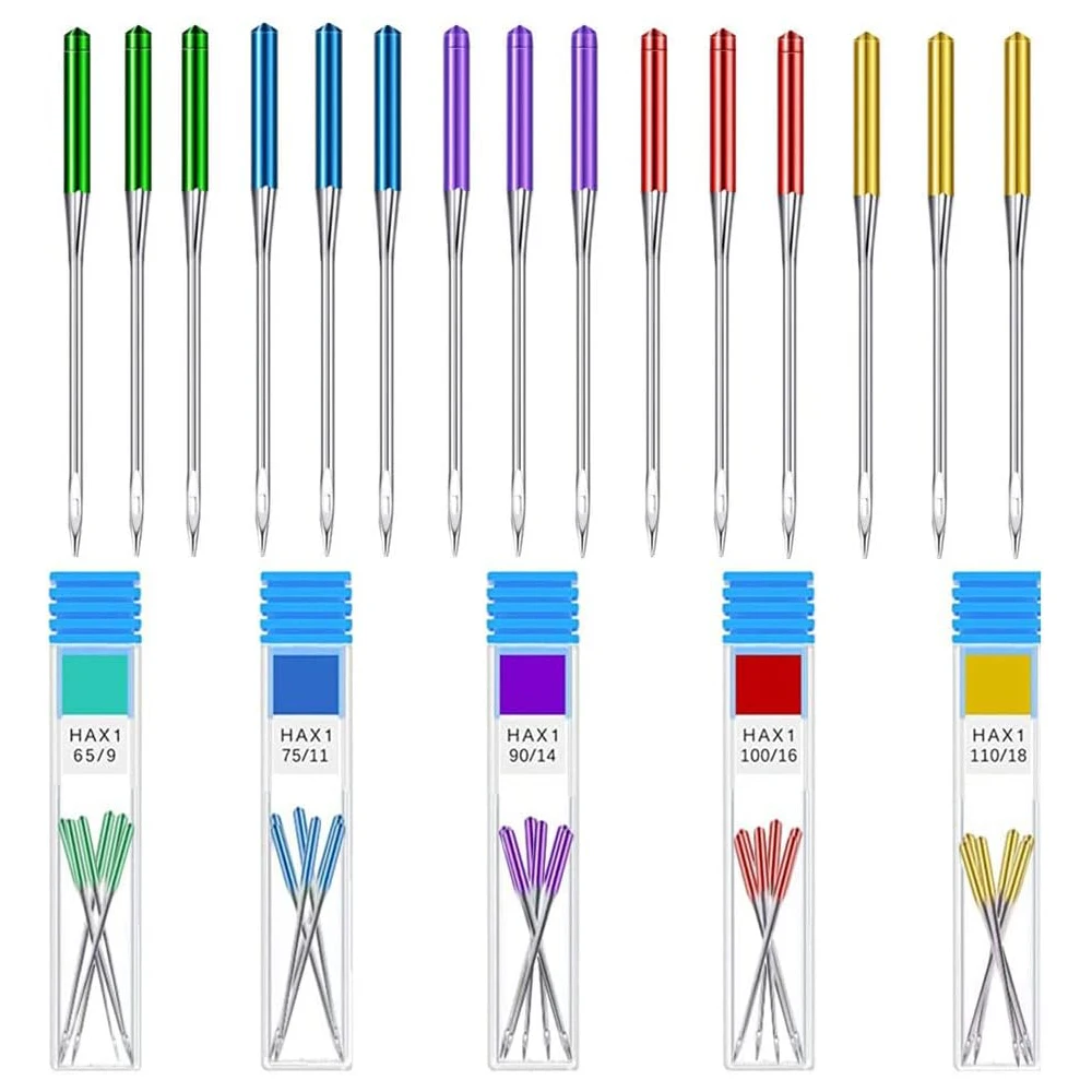30PC Universal Point Needles for Home Sewing Machine Singer, Brother ...